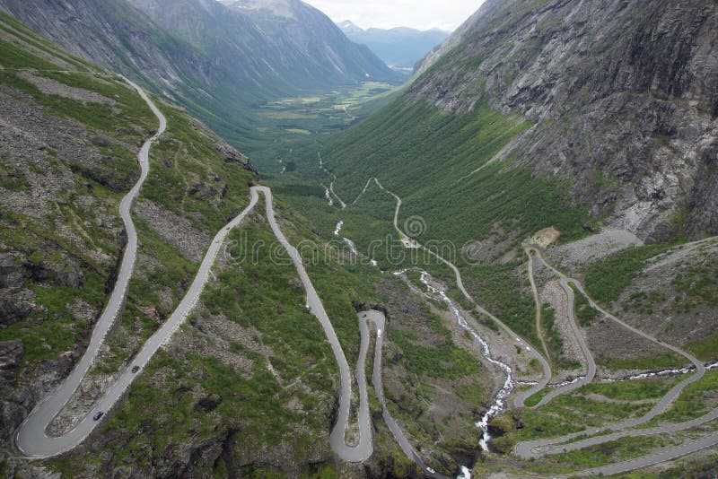 Trollstigen road in Norway stock image. Image of europe - 97968265