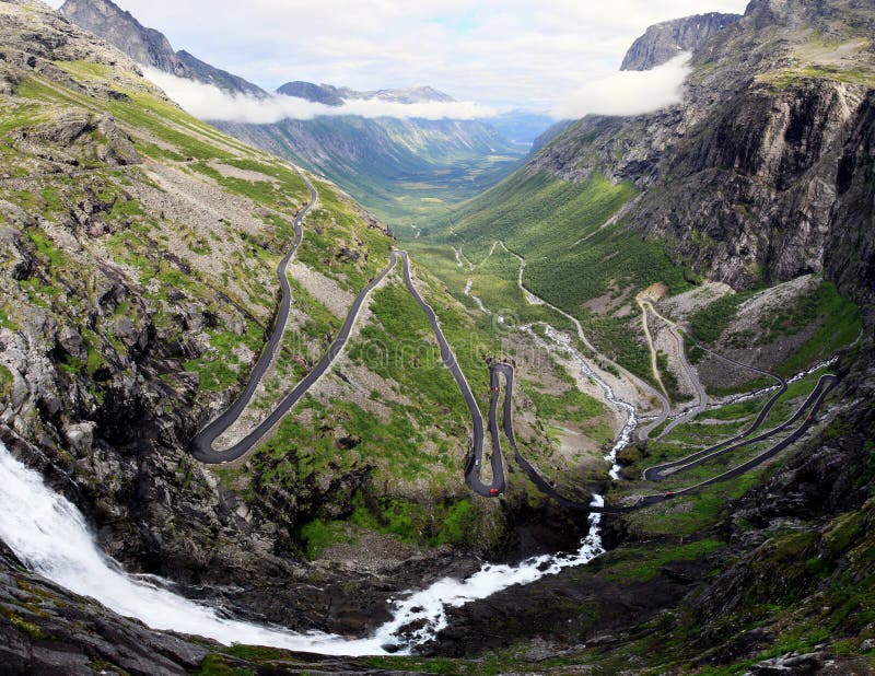 Trollstigen stock photo. Image of norway, mountains, roads - 15225488