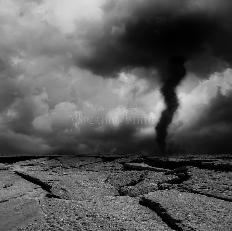 Tromb stock illustrationer. Illustration av katastrof - 58460101