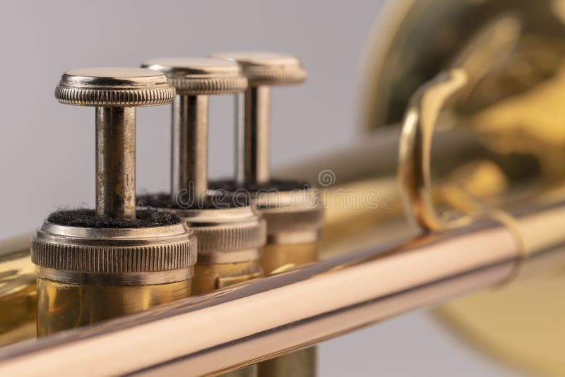 Trombeta Do Instrumento Musical Em Detalhe Foto de Stock - Imagem de ...