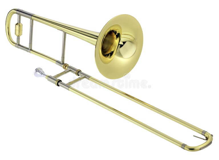 Trombone stock photo. Image of french, trumpet, wind, brass - 21566