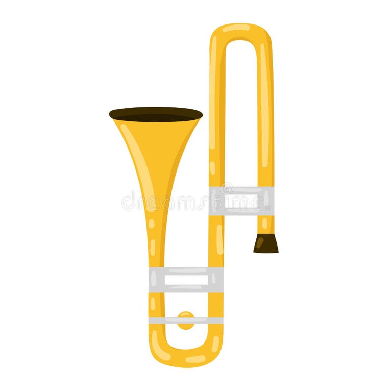 Brass Horn Trombone Cartoon Vector Clipart Stock Illustrations – 28 ...