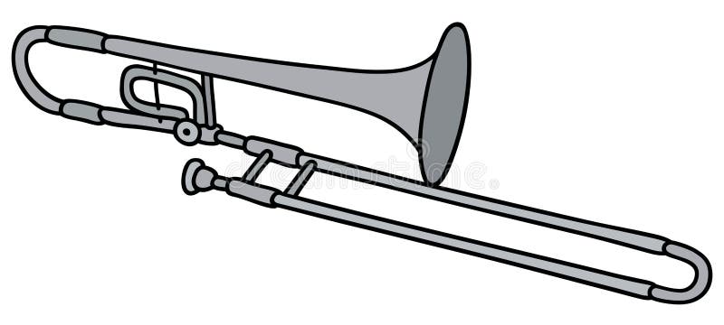 Trombone classique illustration de vecteur. Illustration du instrument ...