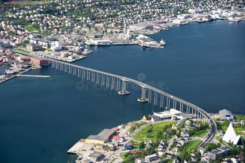 Tromso bridge stock photo. Image of famous, bridge, sunny - 10068560