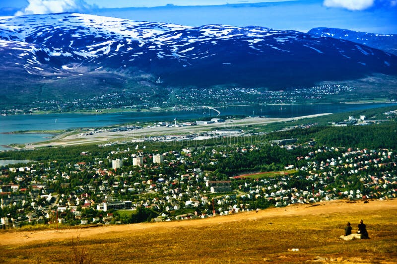 Tromso city stock image. Image of mountainous, county - 10066783