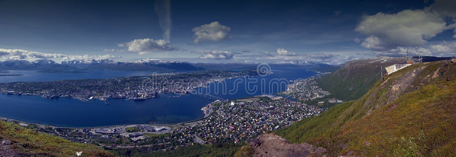 Tromso panorama stock photo. Image of city, bridge, norwegian - 10066822