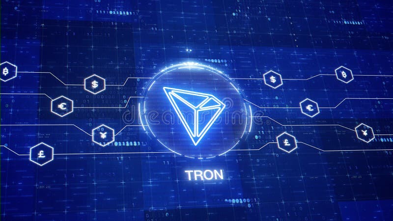 Tron Animated Logo. Tron Cryptocurrency Logo Stock Footage - Video of blockchain, computer ...