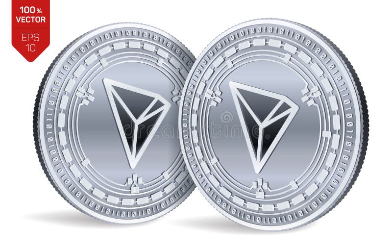 Tron. 3D Isometric Physical Coins. Digital Currency. Cryptocurrency ...