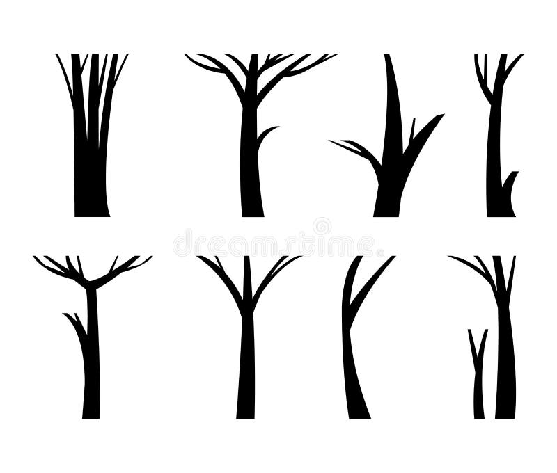 Tronco De árbol Del Ejemplo Del Vector Ilustración del Vector ...