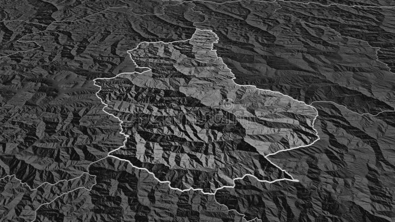 Trongsa, Bhutan - Outlined. Bilevel Stock Illustration - Illustration ...