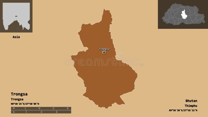 Trongsa, District of Bhutan,. Previews. Pattern Stock Illustration ...