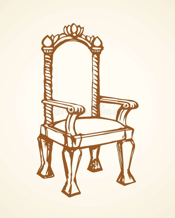 Rey En El Trono Gráfico Del Vector Ilustración del Vector - Ilustración ...