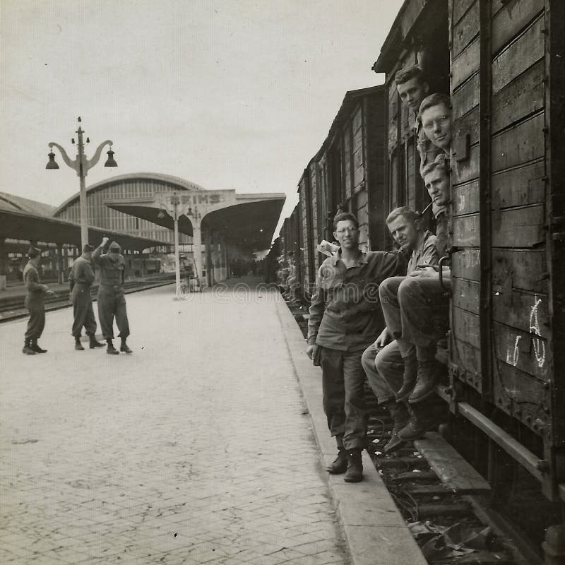 1944 troops on train editorial stock image. Image of army - 277752709
