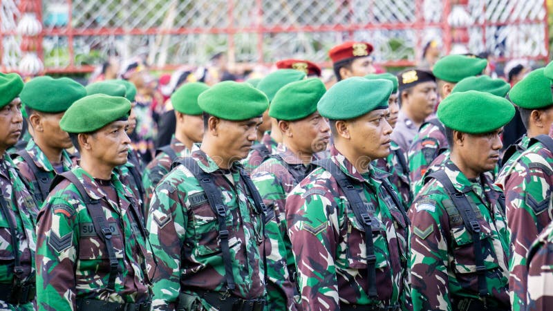 Troops from Various Units Pictured on Parade at a Ceremony Editorial ...