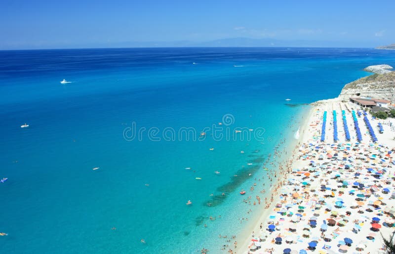 Tropea stockfoto. Bild von wasser, strand, ferien, feiertag - 5289266
