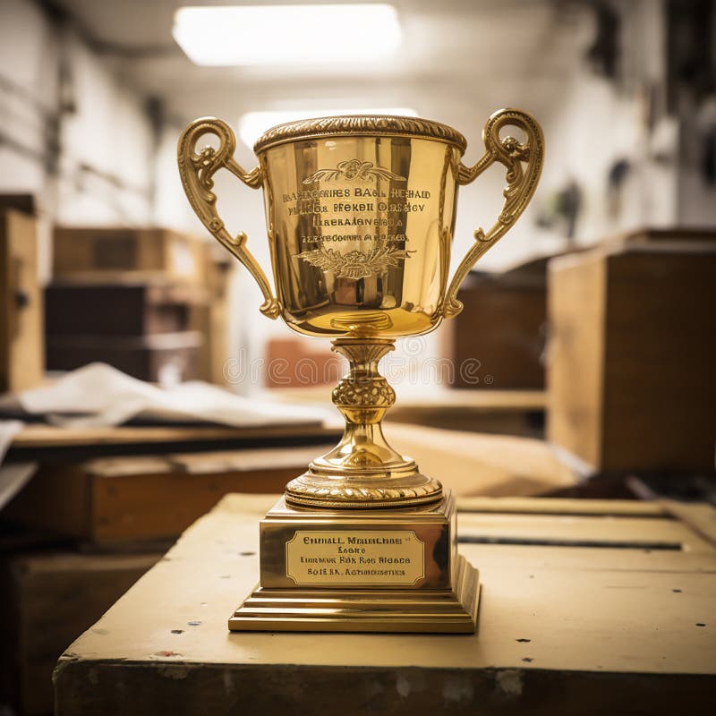 Trophy stock illustration. Illustration of gold, perfection - 291282782