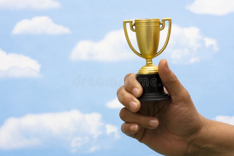 Trophy stock photo. Image of metal, achieve, prize, green - 4855478