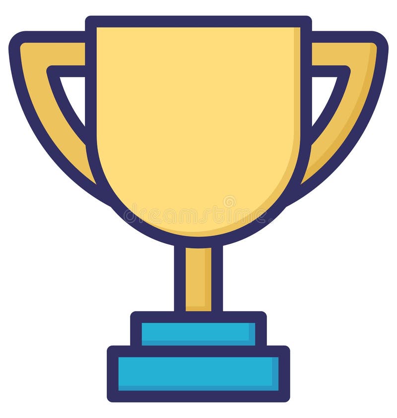 Trophy, Achievement Isolated Vector Icon that Can Be Easily Modified or ...