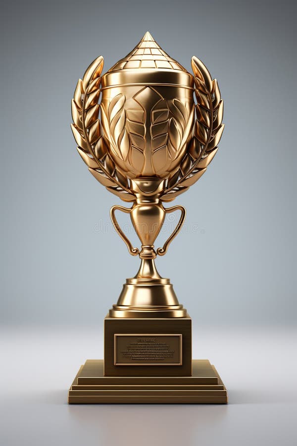 A Trophy of an Artistic Form. Generative AI Stock Image - Image of ...