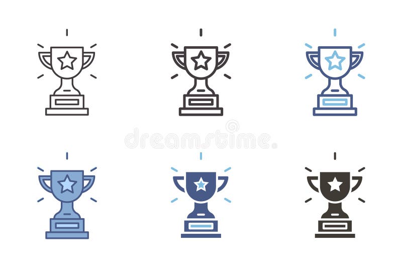 Trophy Award Cup Icon. Vector Graphic Elements Stock Vector ...