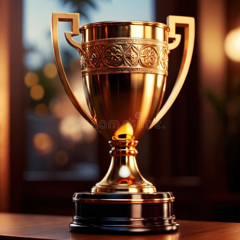 Trophy, award winner medal stock illustration. Illustration of trophy ...