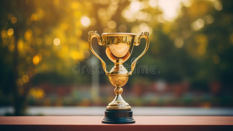 A Trophy Awarded for Excellence and Success Stock Illustration ...