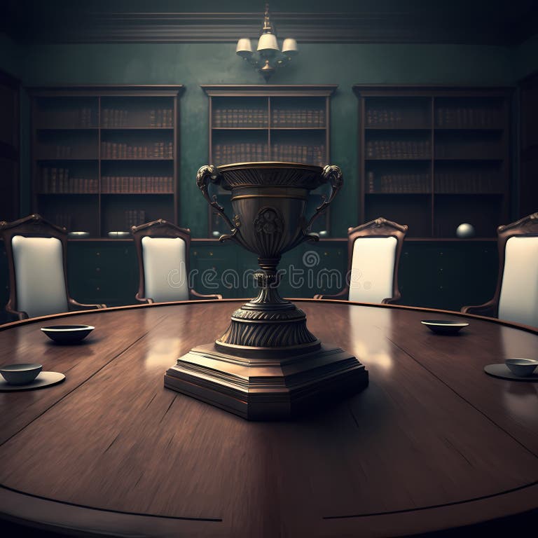 Trophy in the Classroom. Generative AI Stock Illustration ...