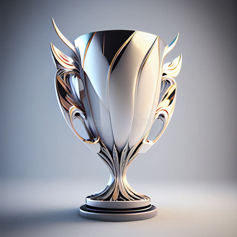 Trophy Cup Created with Generative Ai Stock Illustration - Illustration ...