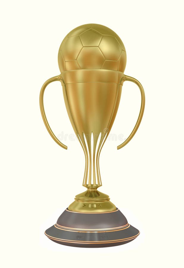 Trophy cup 3D rendering stock illustration. Illustration of gold - 87867268