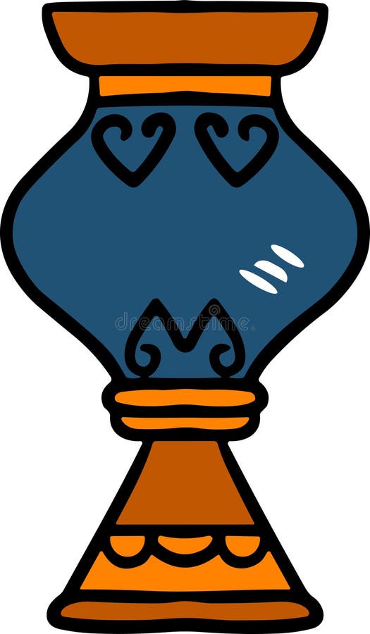 A Trophy Cup with a Leaf Design on it Stock Vector - Illustration of ...