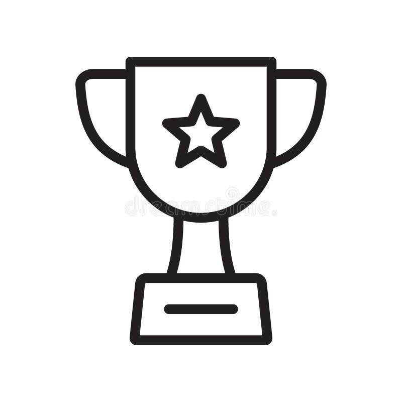 Trophy Cup with Star Icon, Winner Cup, Victory Cup Icon. Stock Vector ...