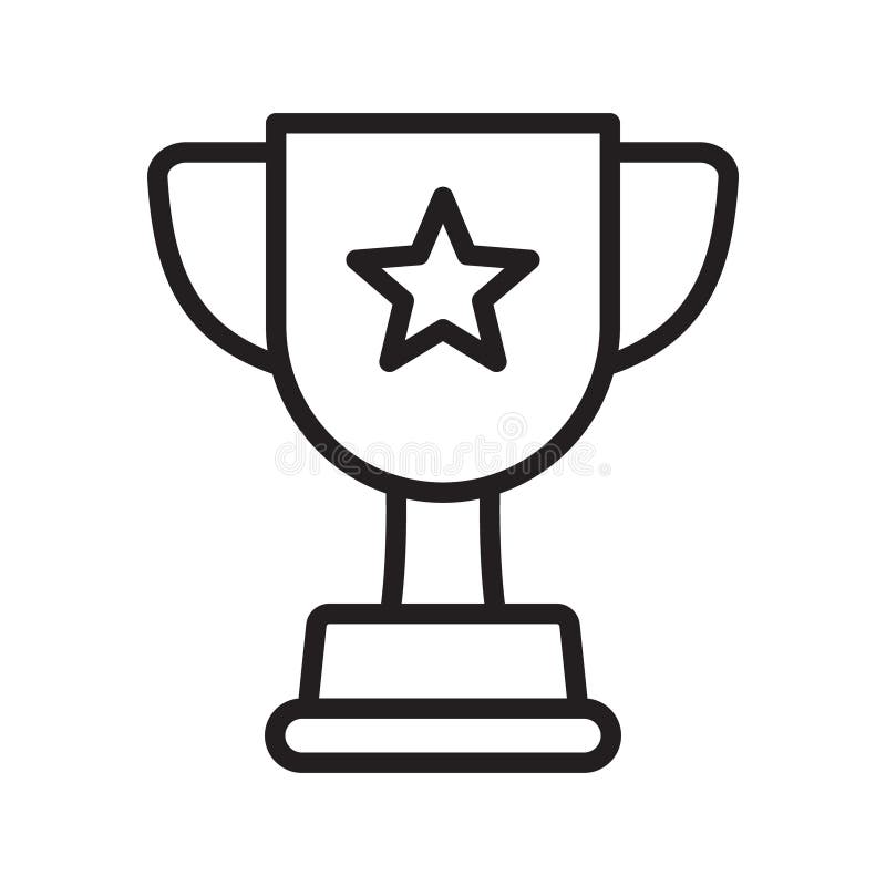 Trophy Cup with Star Icon, Winner Cup, Victory Cup Icon. Stock Vector ...