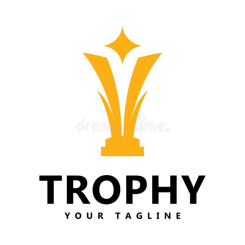 Trophy Cup Vector Logo Template Concept Illustration Stock Vector ...