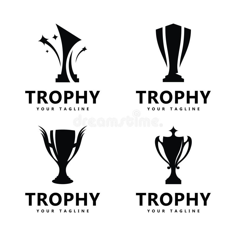 Trophy Cup Vector Logo Template Concept Illustration Stock Vector ...