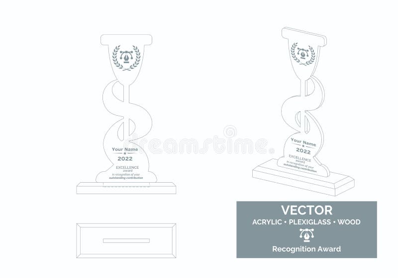 Trophy Vector Template. stock vector. Illustration of customizable ...