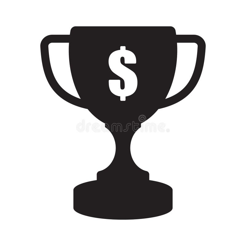 Trophy with Dollar Sign, Icon of Financial Achievement, Financial ...
