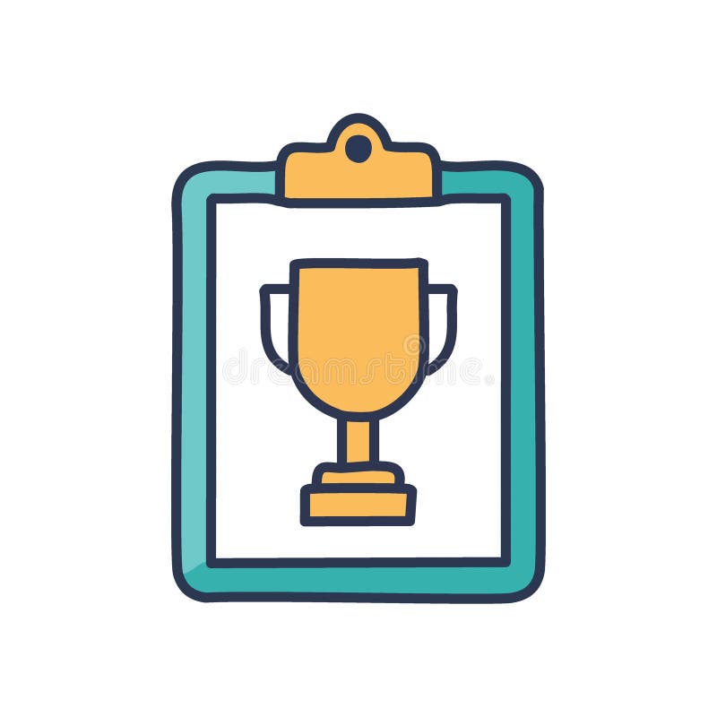 Trophy and Frame Realistic Composition Image Stock Vector ...