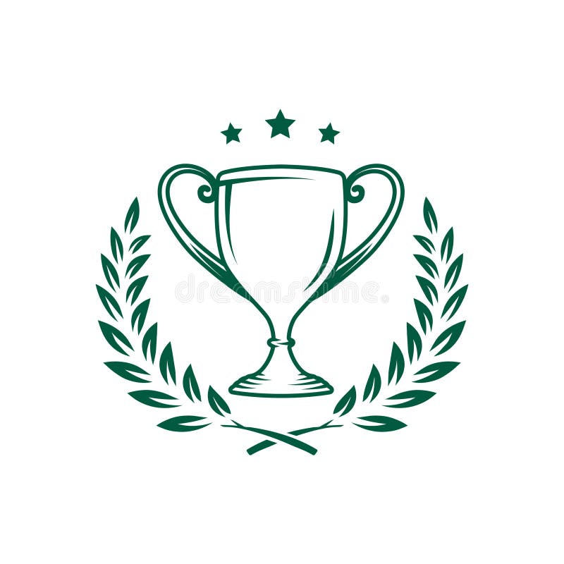 Trophy Logo Design Template. Champions Trophy Logo Icon. Vector and ...