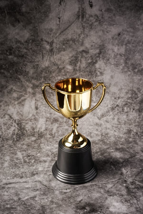 Close Trophy Champion Silver Grey Background Stock Photos - Free ...