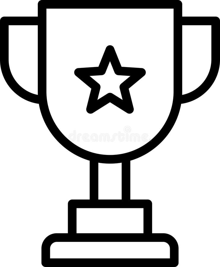 Trophy Icon. Trophy Cup, Winner Cup, Victory Cup Vector Icon Stock ...
