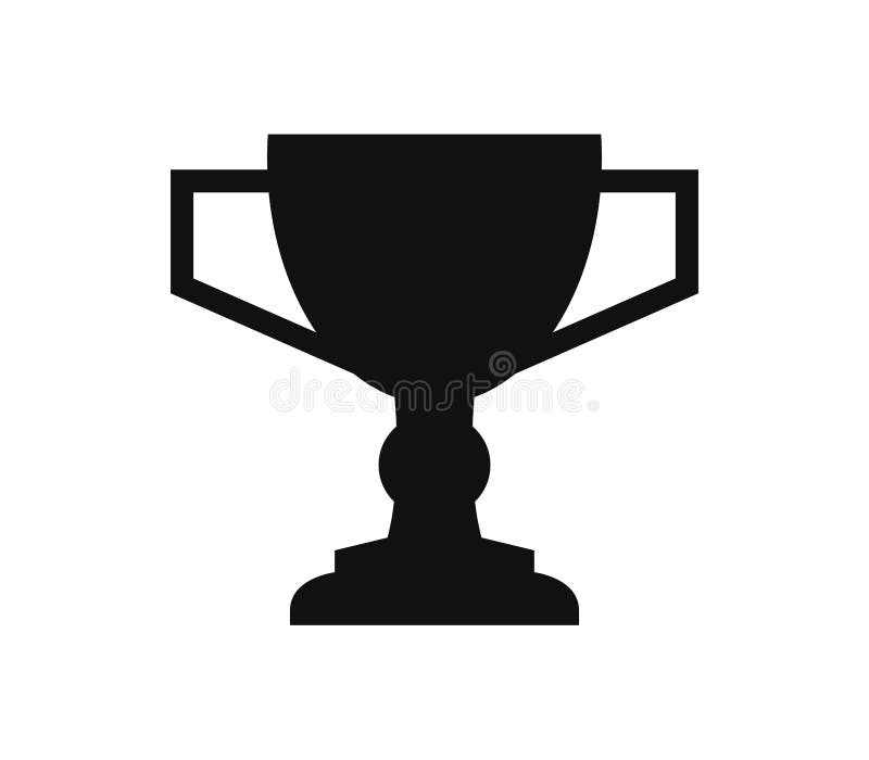 Trophy Icon Illustrated in Vector on White Background Stock ...