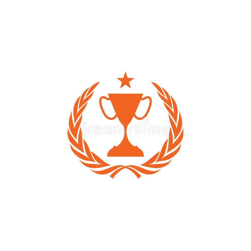 Trophy Icon Logo Design Vector Template Stock Vector - Illustration of ...