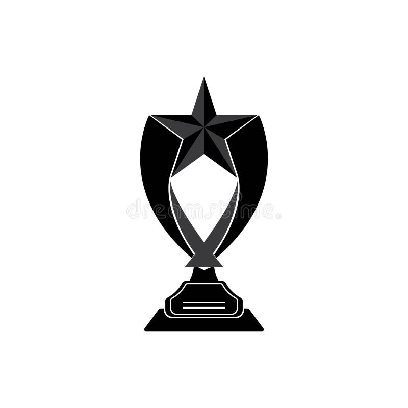 Trophy icon logo vector stock vector. Illustration of champion - 259067846