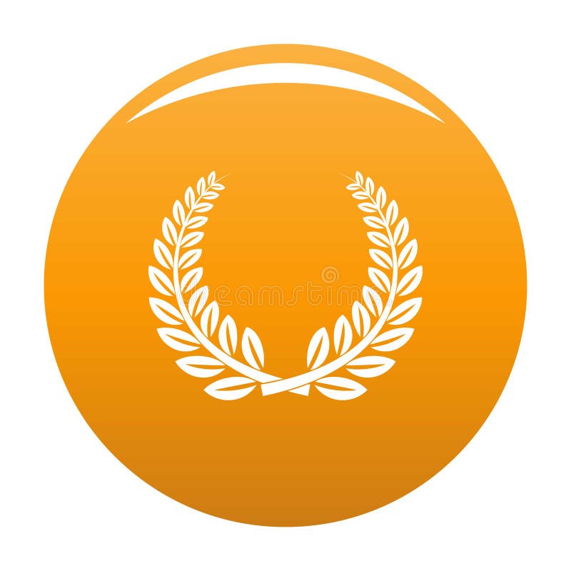Trophy icon vector orange stock vector. Illustration of anniversary ...