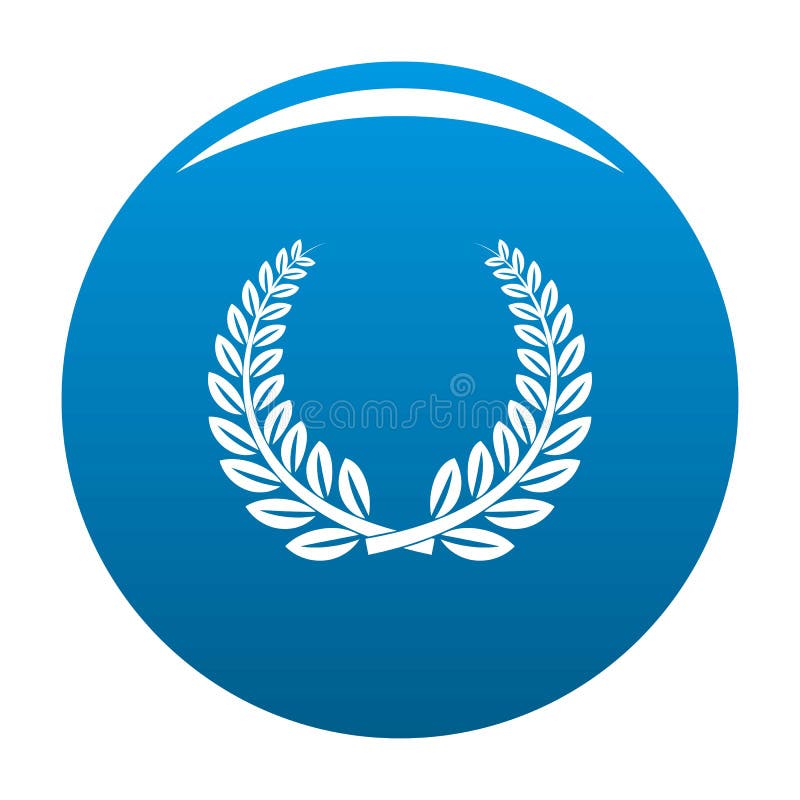 Trophy icon vector blue stock vector. Illustration of anniversary ...