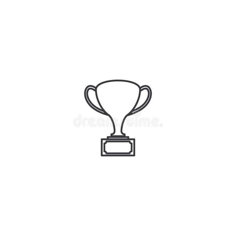 Trophy Icon Vector. Simple Trophy Sign in Modern Design Style for Web ...