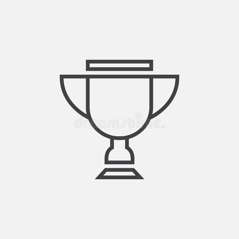 Trophy Icon Vector Isolated on Grey Stock Vector - Illustration of ...