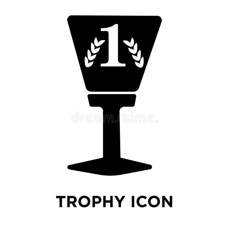 Trophy Icon Vector Isolated on White Background, Trophy Sign , Line ...