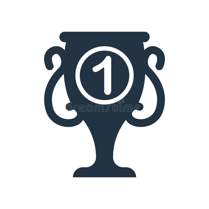 Trophy Icon Vector Sign And Symbol Isolated On White Background Stock ...