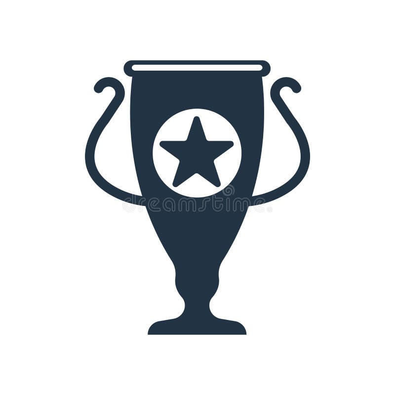 Trophy Icon Vector Isolated on White Background, Trophy Sign Stock ...